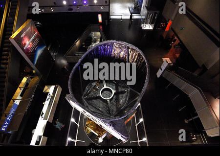 A six-metre tall engineering model of the BepiColombo spacecraft is ...