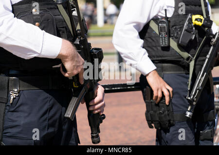 Armed Metropolitan Police counter terrorism officers take part in an ...