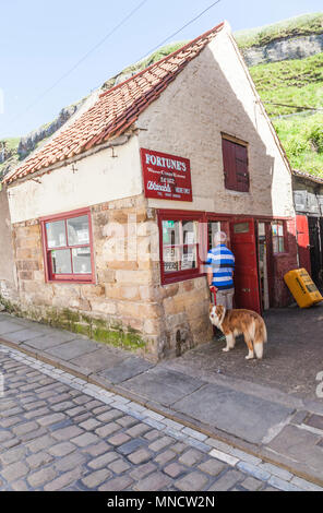 Kipper Shop Whitby Yorkshire Stock Photo - Alamy