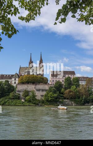 Basel Bâle Basilea Rhine ferry August 2017 | usage worldwide Stock ...