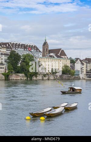 Basel Bâle Basilea Rhine ferry August 2017 | usage worldwide Stock ...