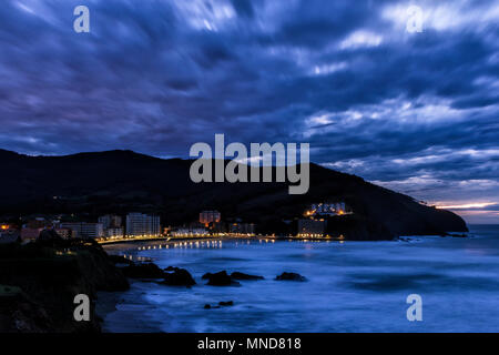 bakio at sunset Stock Photo - Alamy