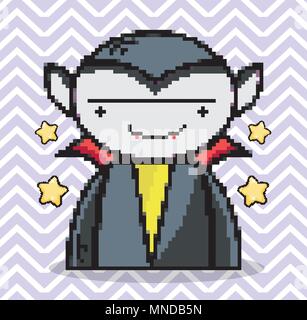 Retro videogame pixelated cartoons isolated Stock Vector Image & Art ...