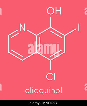 Clioquinol (iodochlorhydroxyquin) antifungal and antiprotozoal drug ...