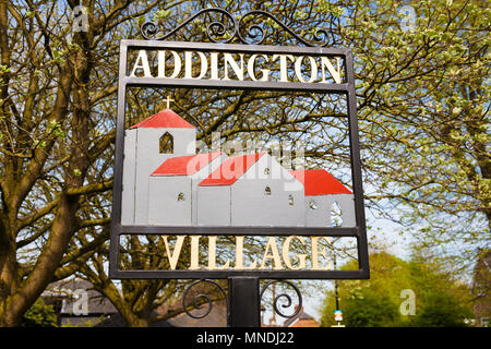 Village sign, Addington Village in South East London, London Borough of ...