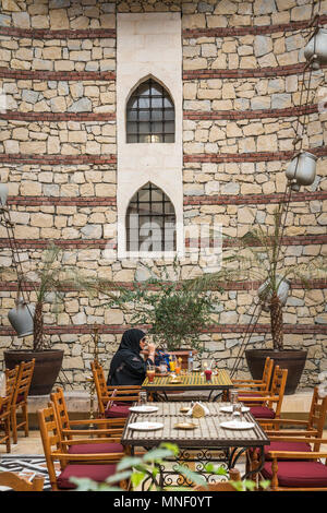 The souk restaurant in the Wafi Shopping Center, Dubai, UAE, Middle ...