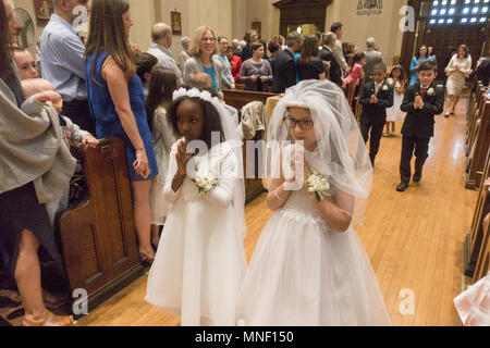 First Holy Communion. Catholic religion theme. Crucifix, Bible, bread ...