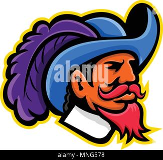 Musketeer Mascot Logo Stock Vector Image & Art - Alamy