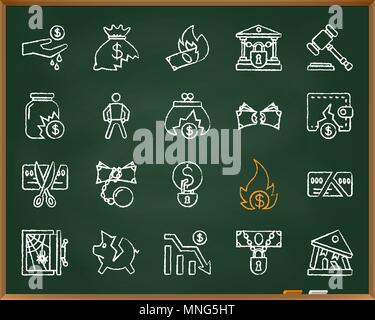 Bankruptcy Simple vector icon. Illustration symbol design template for ...