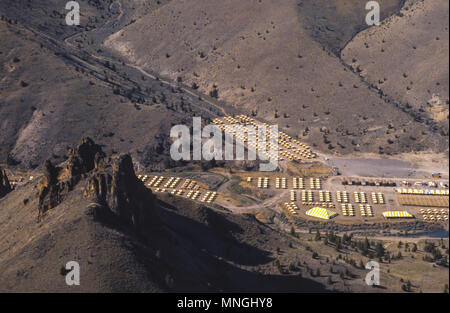 RAJNEESHPURAM, OREGON, USA - Aerial view of Rajneesh settlement in ...