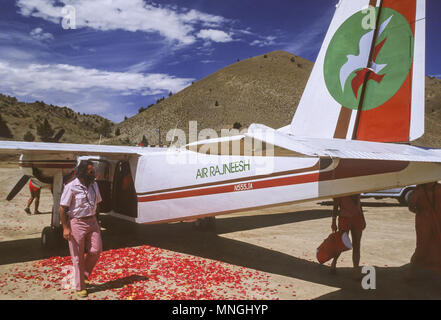 RAJNEESHPURAM, OREGON, USA - Air Rajneesh plane used by Rajneeshees ...