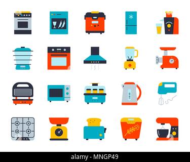 Kitchen equipment cartoon icons in set collection for design. Kitchen ...