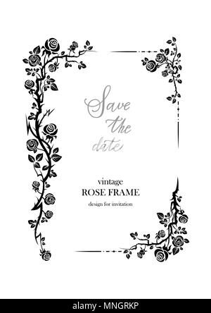 floral vintage nature element shape logo template Stock Vector Image ...