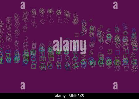 Conceptual background ellipse & square box pattern for design. Vector ...