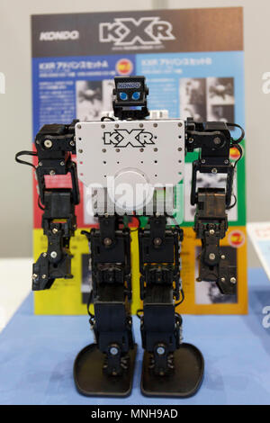 Tokyo, Japan. 17th May, 2018. A robot Gomer on display during the ...