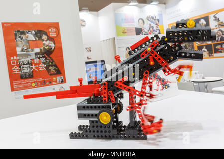 Tokyo, Japan. 17th May, 2018. A robot Gomer on display during the ...