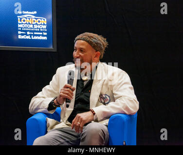 Fuzz Townshend, from the TV show, Car S.O.S., being interviewed at the ...