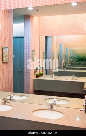 Toilet in a public restroom viewed from above Stock Photo - Alamy