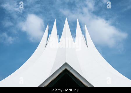 Top of the roof of Tempodrom building in city Berlin in Germany Stock ...