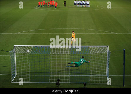 England U17 goalkeeper Luca Ashby-Hammond during the UEFA European U17 ...