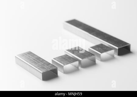 Operative diagram Chart of metal staples - top view Stock Photo - Alamy