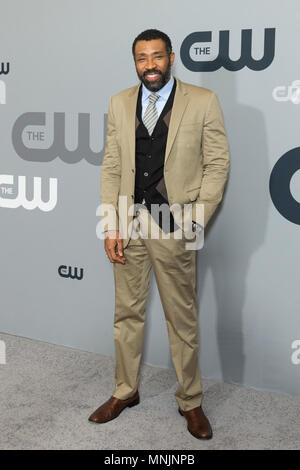 Sarah Jefferies wearing dress by Bronx & Banco attends 2018 CW network ...