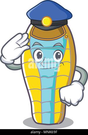 Detective cute bed character cartoon vector illustration Stock Vector ...