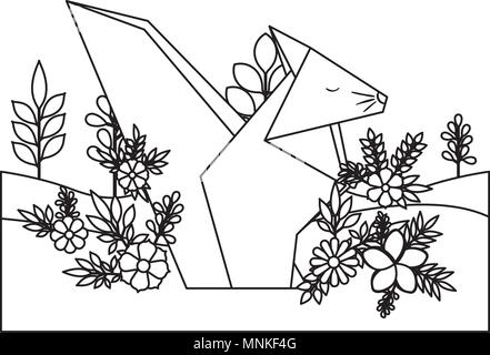 chipmunk origami paper in the field Stock Vector Image & Art - Alamy