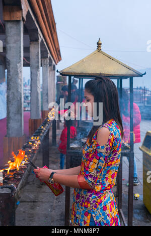 Bindhya Basini Temple, Pokhara, Nepal, Asia Stock Photo - Alamy