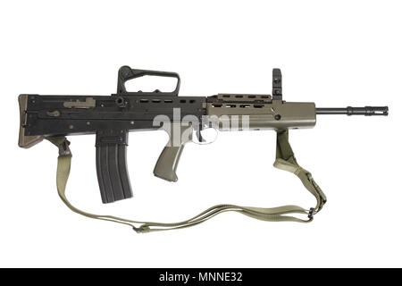 British assault rifle L85A1 isolated on a white background Stock Photo ...