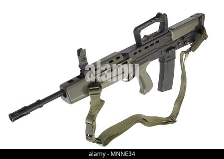 British assault rifle L85A1 isolated on a white background Stock Photo ...
