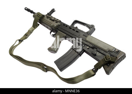 British assault rifle L85A1 isolated on a white background Stock Photo ...