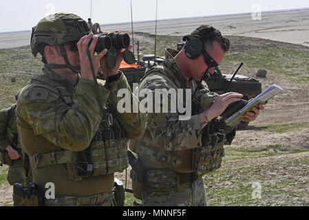 An Australian Army Joint Terminal Attack Controller uses mapping ...