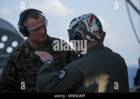Lt. Gen. Steven R. Rudder (left), commander, U.S. Marine Corps Forces ...