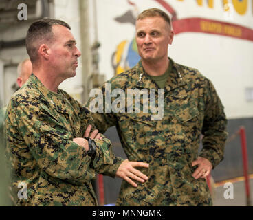Lt. Gen. Steven R. Rudder (left), commander, U.S. Marine Corps Forces ...