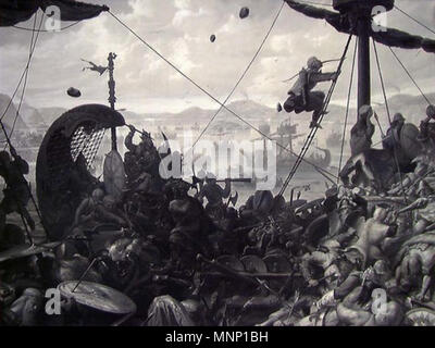 'Harald Hårfagre i slaget ved Hafrsfjord' by Ole Peter Hansen Balling ...