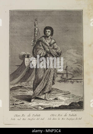 Tu (Cook's Otoo), King Pomare I of Tahiti.. English: Head and shoulders ...