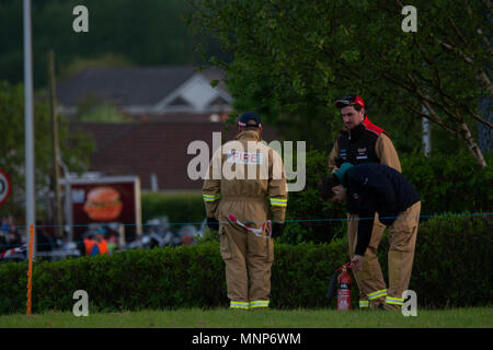 Ballysally Roundabout Coleraine Northern Ireland. 17th May 2018. NW 200 ...