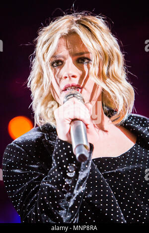 Milan Italy. 18th May 2018. The Italian pop singer-songwriter EMMA ...