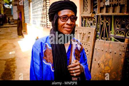 Portrait of a shopkeeper in Tinghir, Southern Morocco Stock Photo - Alamy
