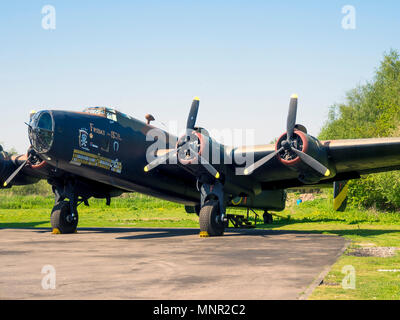 Handley Page Halifax WW2 bomber - Friday 13th Stock Photo - Alamy