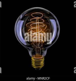 Decorative edison light bulb wire Stock Vector Image & Art - Alamy