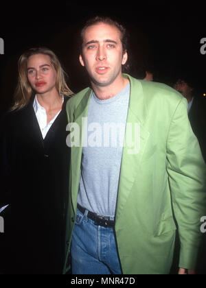 Nicolas Cage and Christina Fulton 1990 Credit: Ralph Dominguez ...