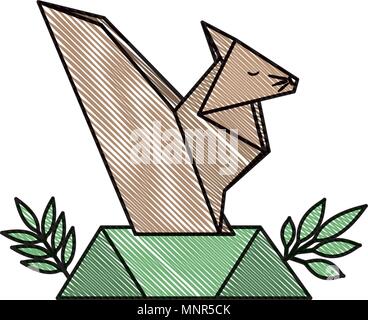 chipmunk origami paper in the field Stock Vector Image & Art - Alamy