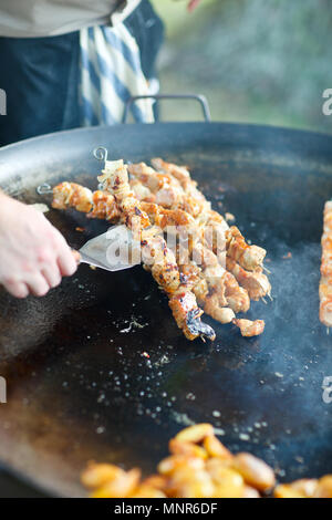 Steak on BBQ close-up food Stock Photo - Alamy