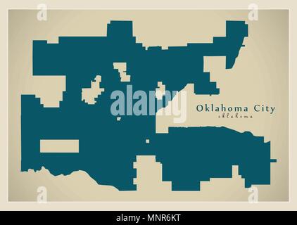 Map of Oklahoma with counties. Just a simple state border map with ...