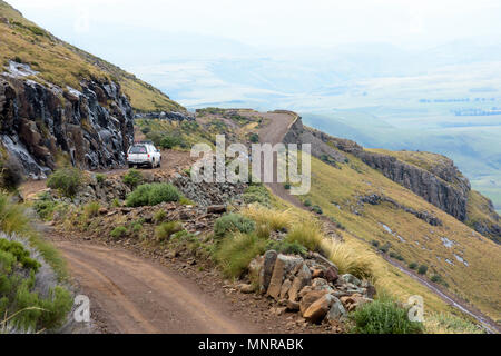 Crossing Naude's neck pass in the Eastern Cape of South Africa Stock ...