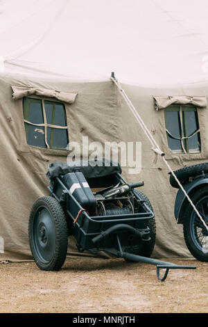 German Military Ammunition. German Infantry Cart Or Handcart ...
