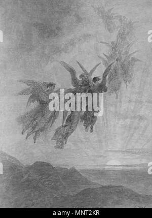 . Illustration 5 of Edgar Allan Poe's The Raven for the lines: 'Sorrow ...