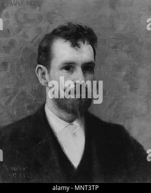Self-portrait 1892 by Paul Peel Stock Photo - Alamy